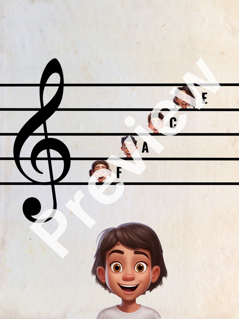 Music Staff Mnemonic Devices - Etsy