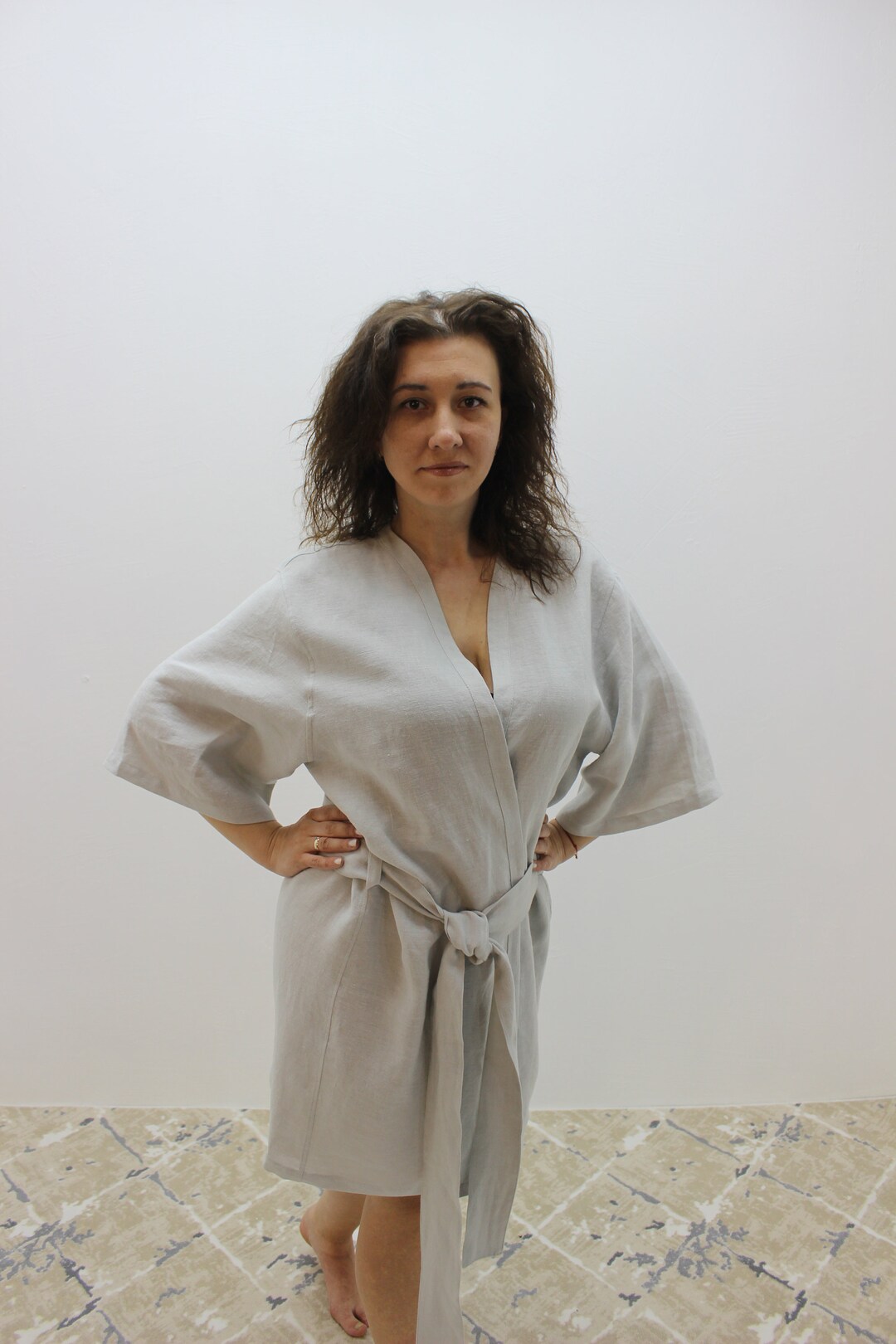 Linen Robe, Bathrobe, Bride Robe - Etsy