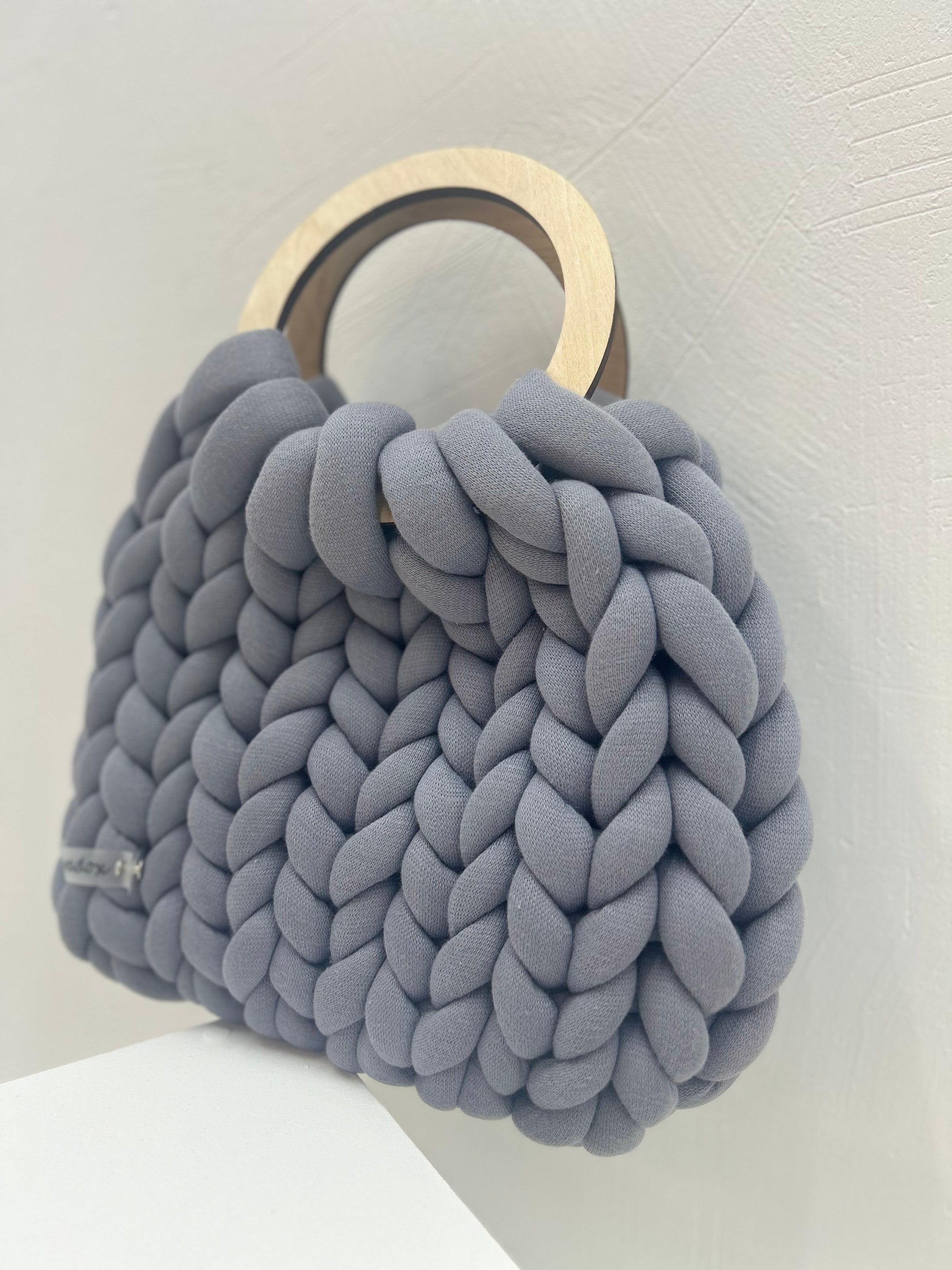 Big Yarn Bag, Chunky Knit Bag, Knit Bag, Puffer Bag, Handmade Bag - Etsy