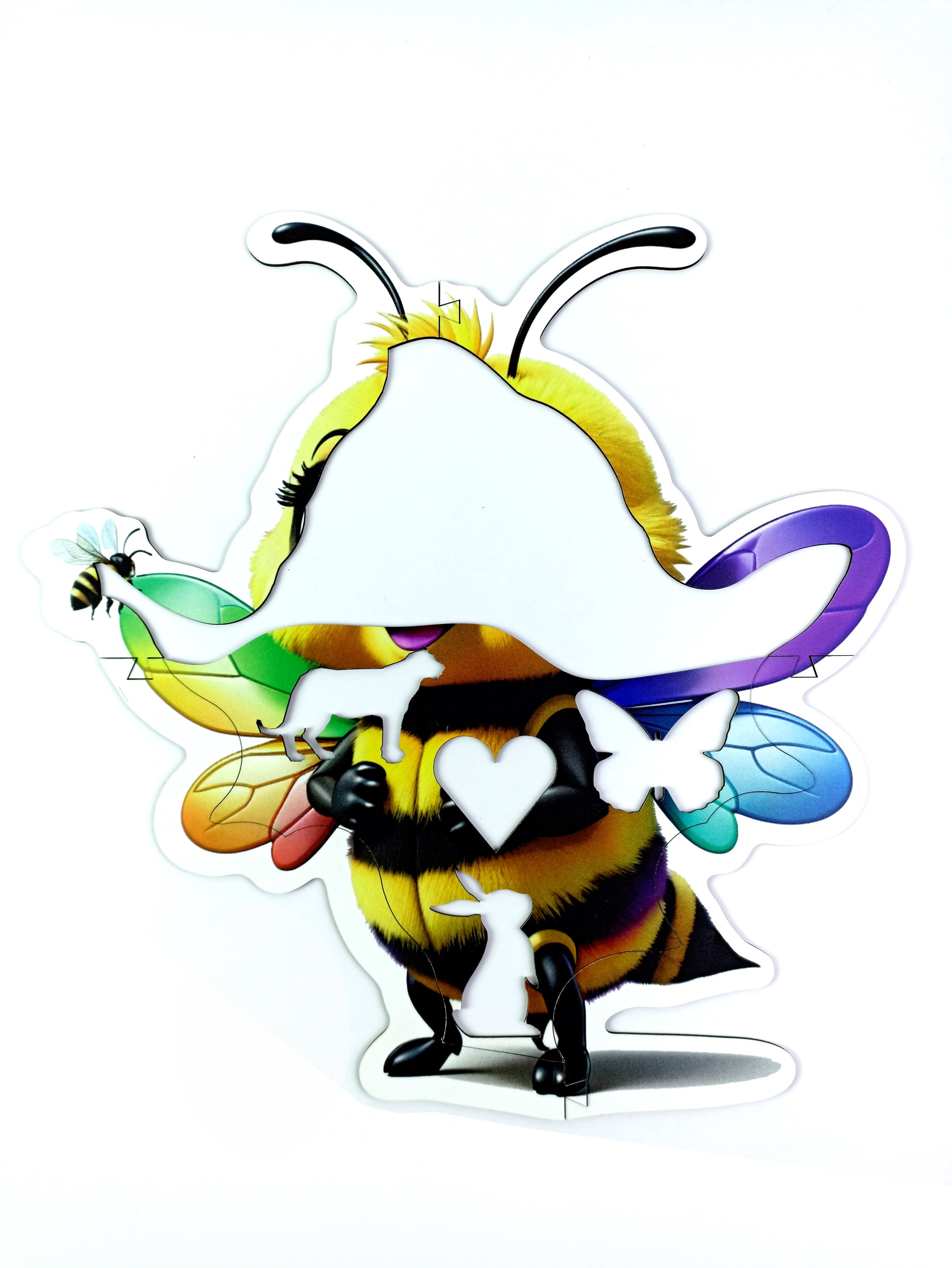 NC PUZZLE : Bumble Bee in Wooden for Children - Etsy