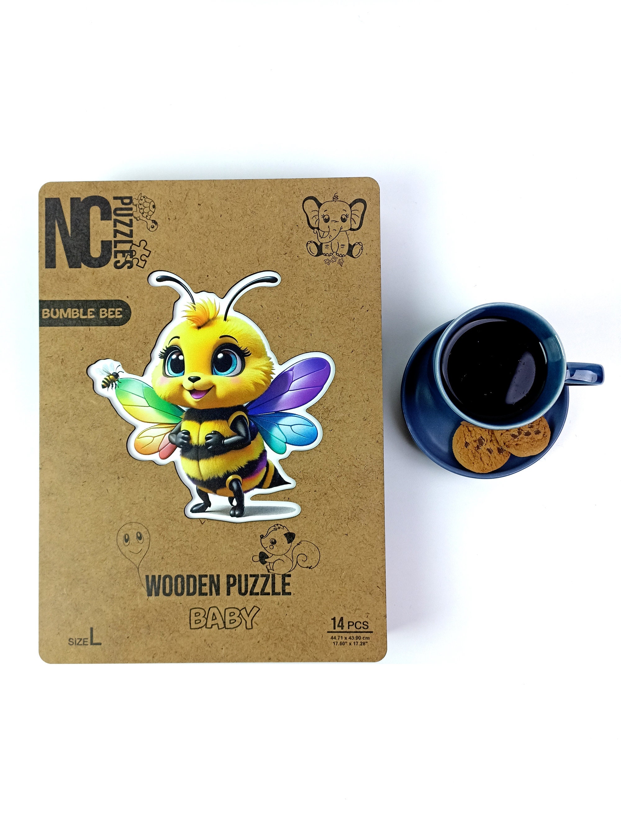NC PUZZLE : Bumble Bee in Wooden for Children - Etsy