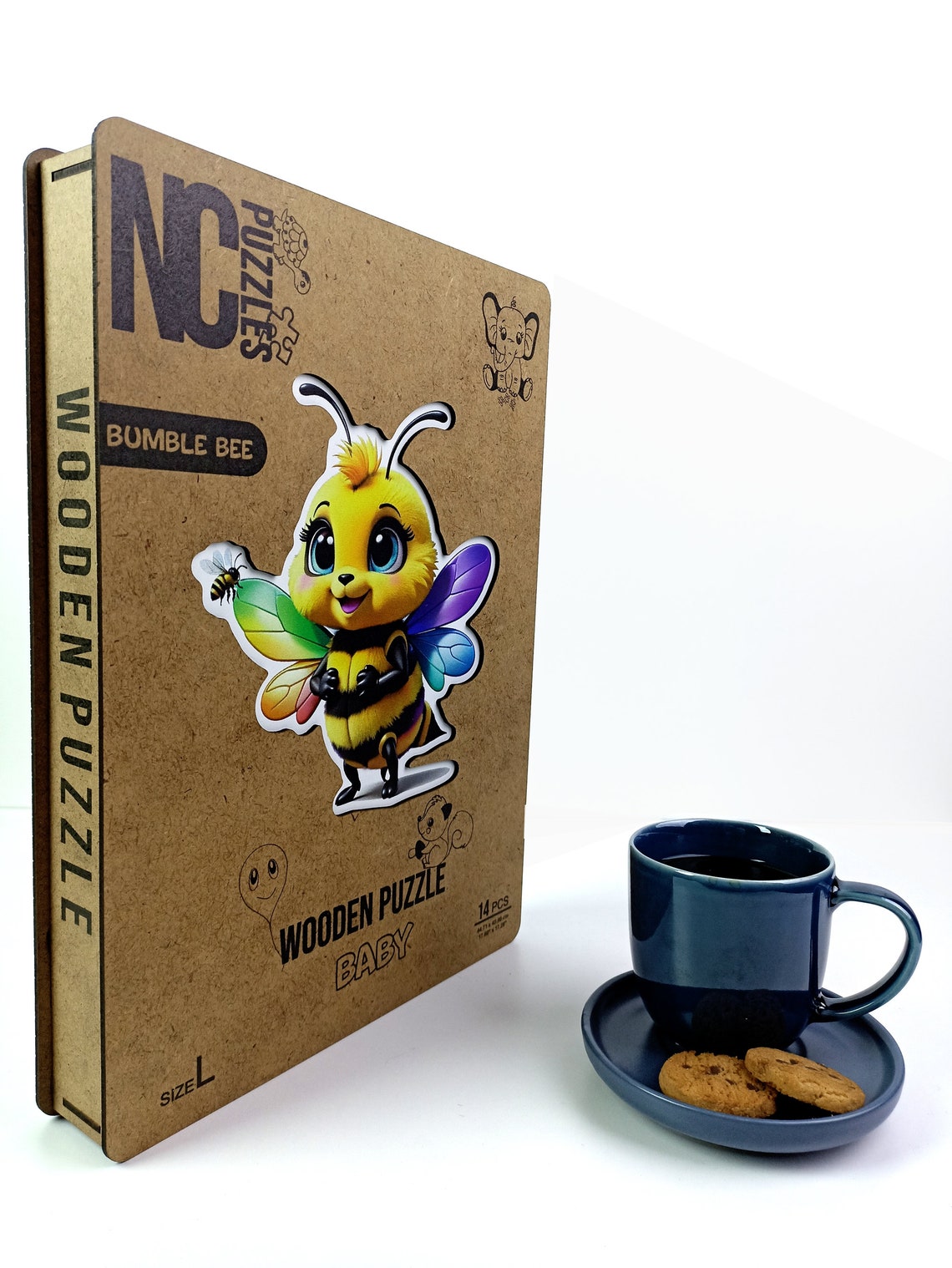 NC PUZZLE : Bumble Bee in Wooden for Children - Etsy