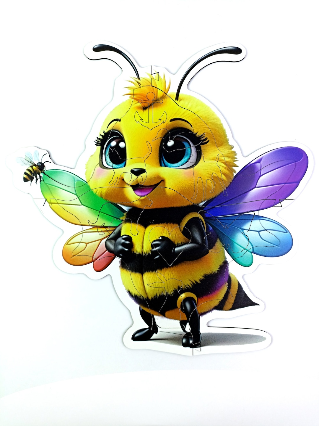 NC PUZZLE : Bumble Bee in Wooden for Children - Etsy