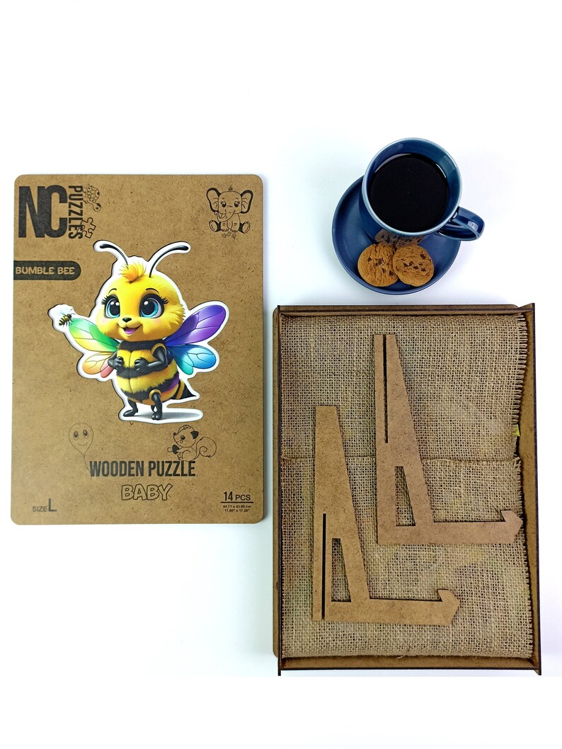 NC PUZZLE : Bumble Bee in Wooden for Children - Etsy