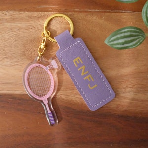 Personalized Badminton Keychain | Cute Badminton Acrylic Bag Charm ...