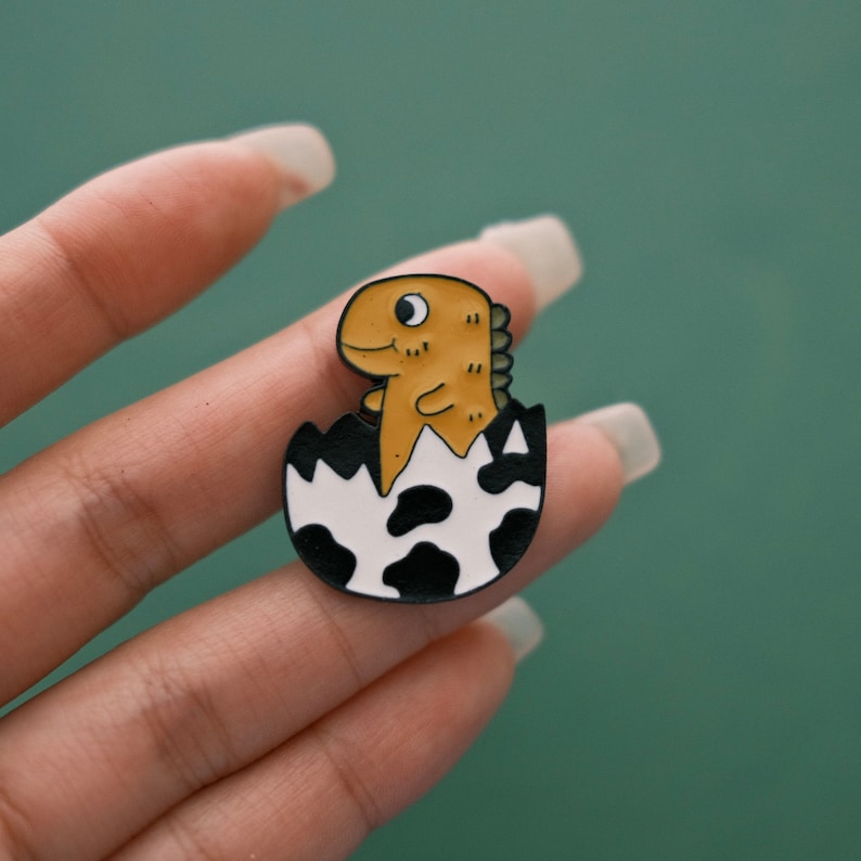 Set of 3 Dinosaur Enamel Pin Cute Dino Pin Mini Dinosaur - Etsy