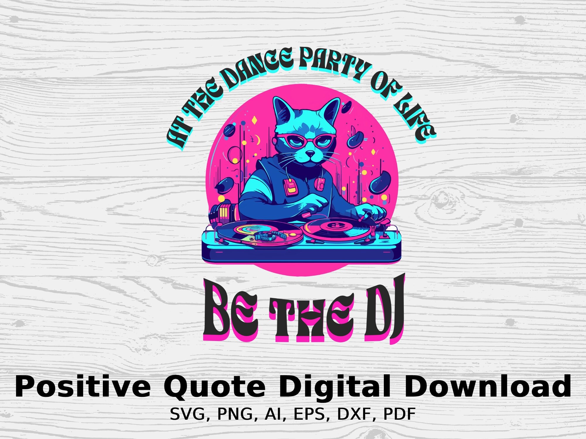 Retro-inspired SVG Positive Motivational Quote Digital - Etsy