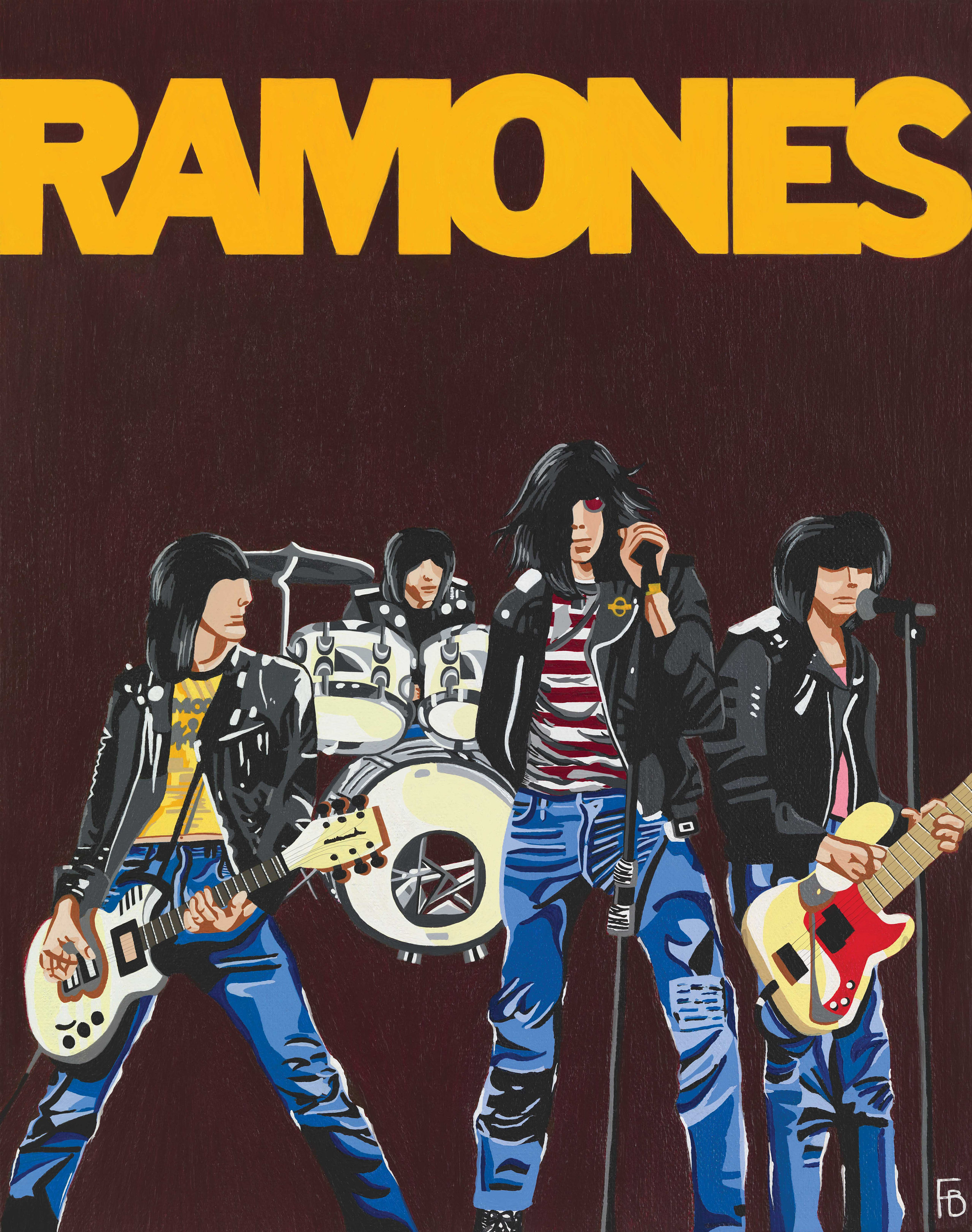 Ramones Punk Rock Poster venduto da Ilya Kovalev | SKU 780819 | Printerval