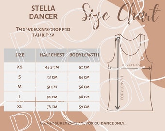 Stanley/stella Creator STTU755 Sizing Chart, Unisex T-shirt Size Guide ...