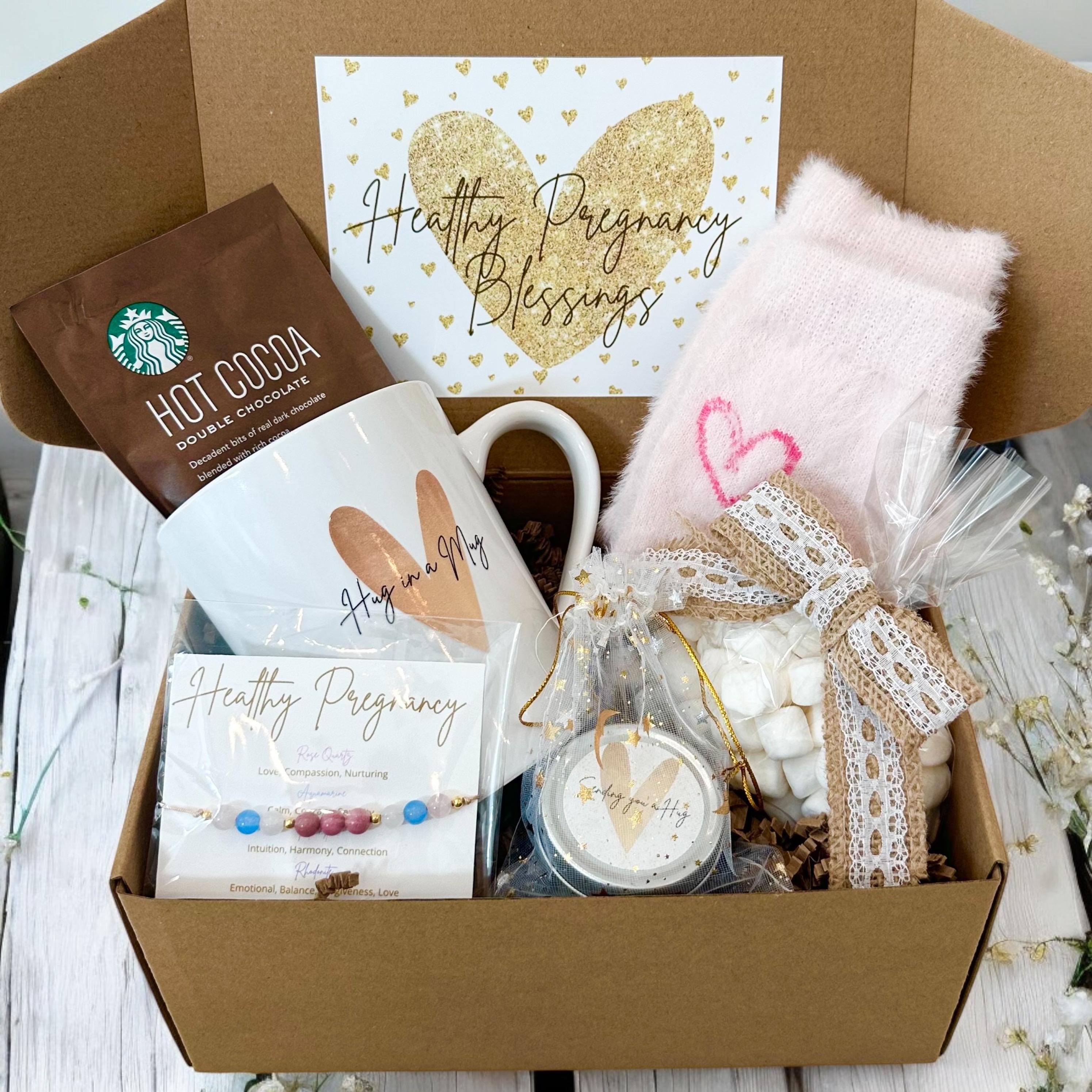 Healthy Pregnancy Gift Box Hot Chocolate Marshmallows Crystalbracelet ...