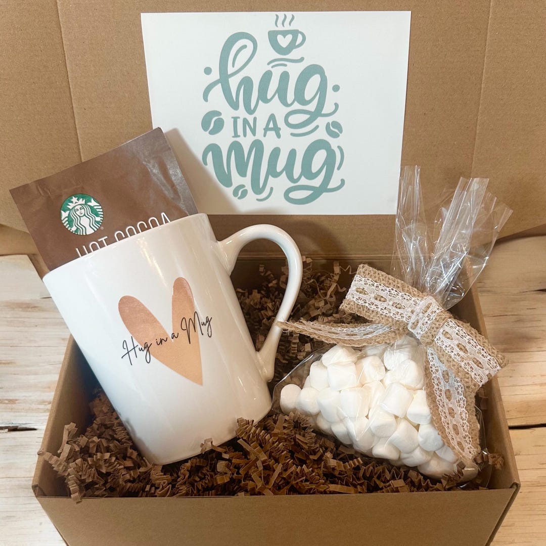 Hug in a Mug Gift Box Small | Hot Cocoa & Marshmallows Surprise ...
