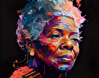 Maya Angelou Quote Motivational Wall Art Positivity Poster - Etsy