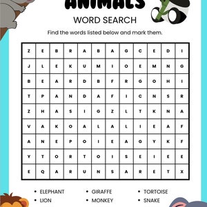Holliday Themed Word Searches for Children - Etsy
