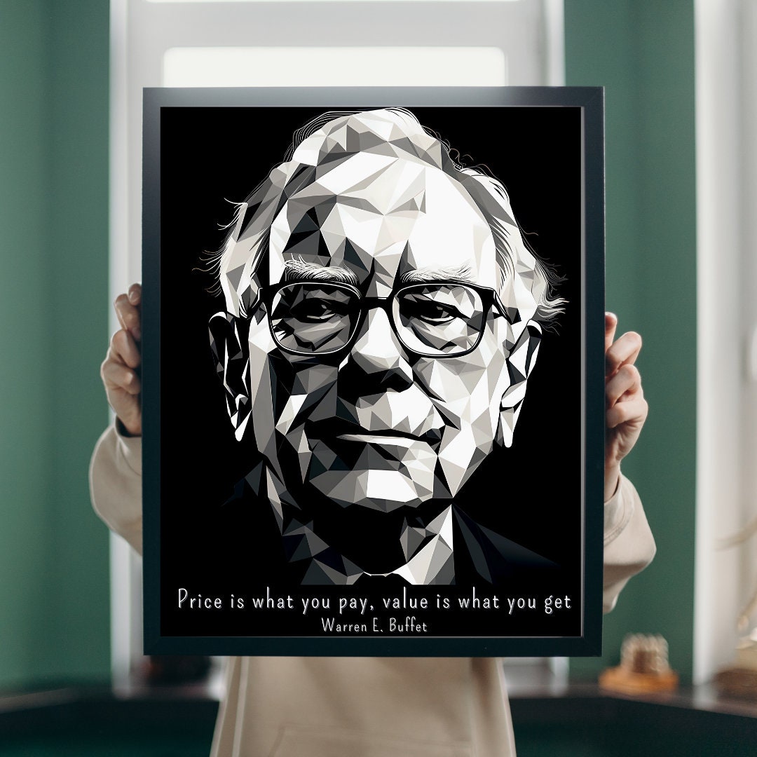 Warren Buffet Print, Warren Buffet Poster, Stock Market Poster ...