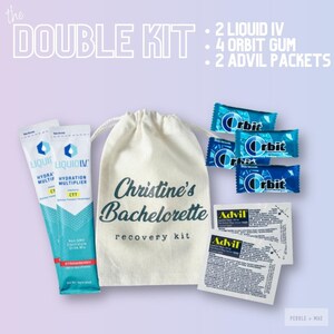 Custom Bachelorette Recovery and Hangover Kit Bachelorette Parties ...