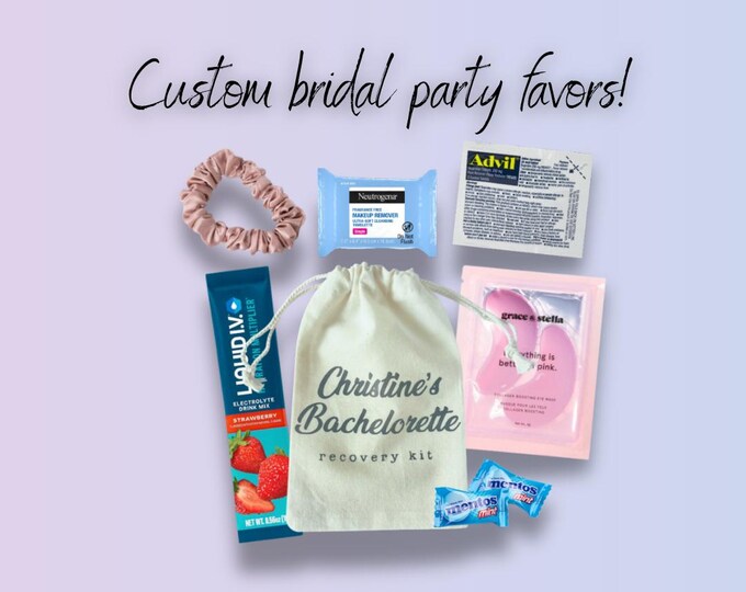 Custom Bachelorette Recovery and Hangover Kit Bachelorette Parties ...