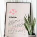 Taylor Swift Lover Lyric Poster Taylor Swift Poster Swiftie - Etsy