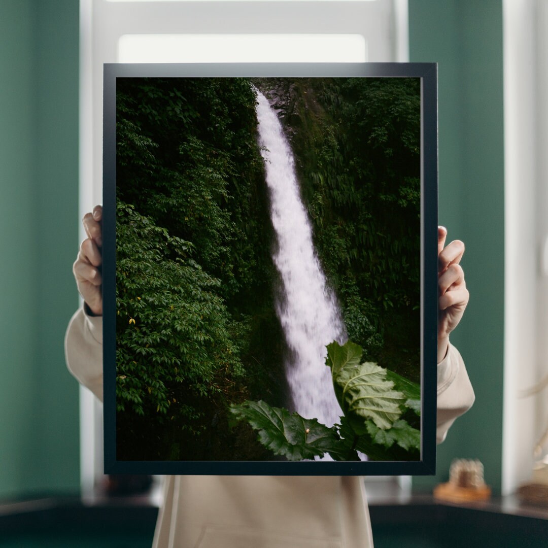 Costa Rican Waterfall - Instant Art, Instant Download - Etsy