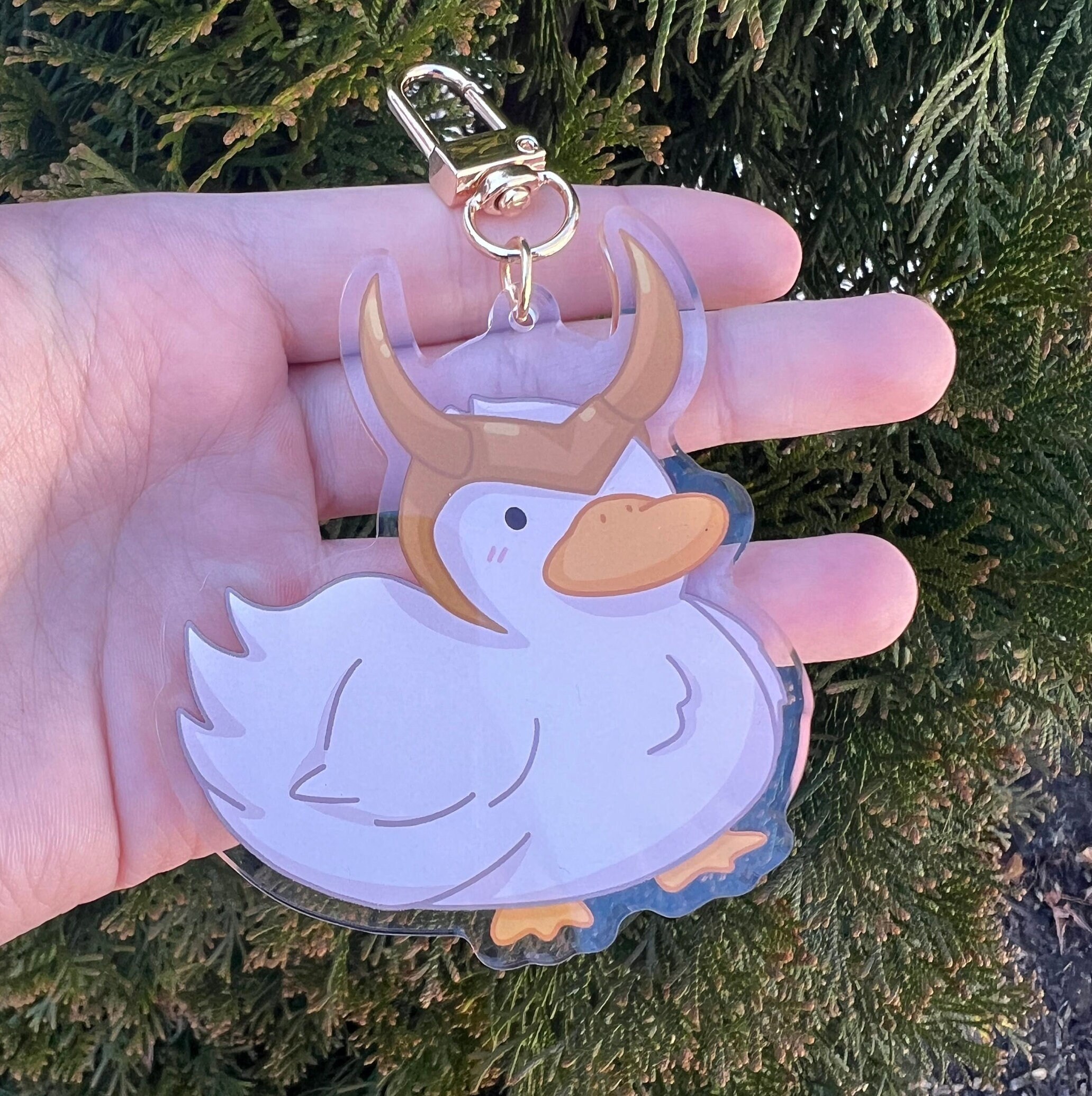 Loki Duck Acrylic Keychain - Etsy