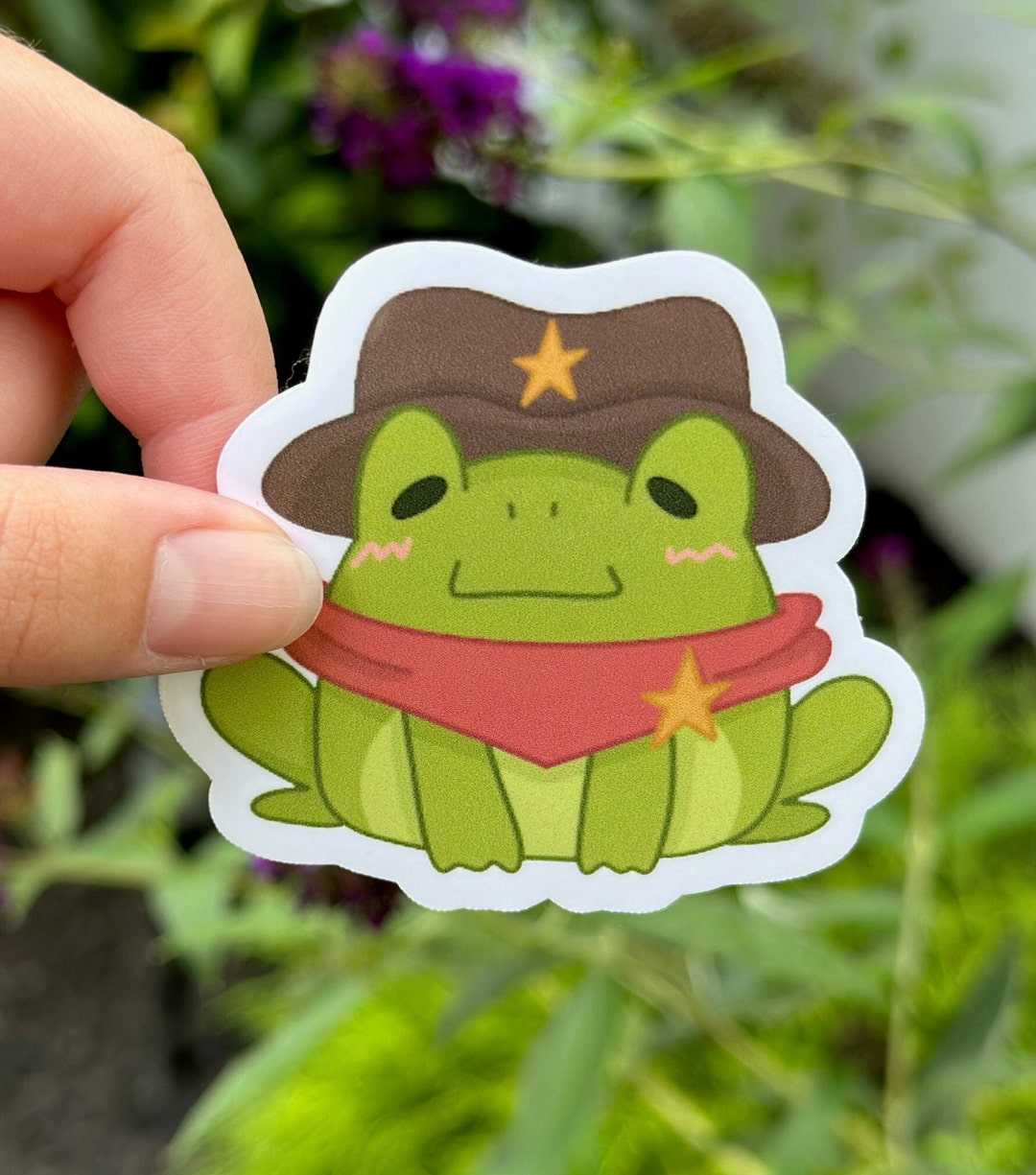 Cowboy Frog 1 Sticker - Etsy