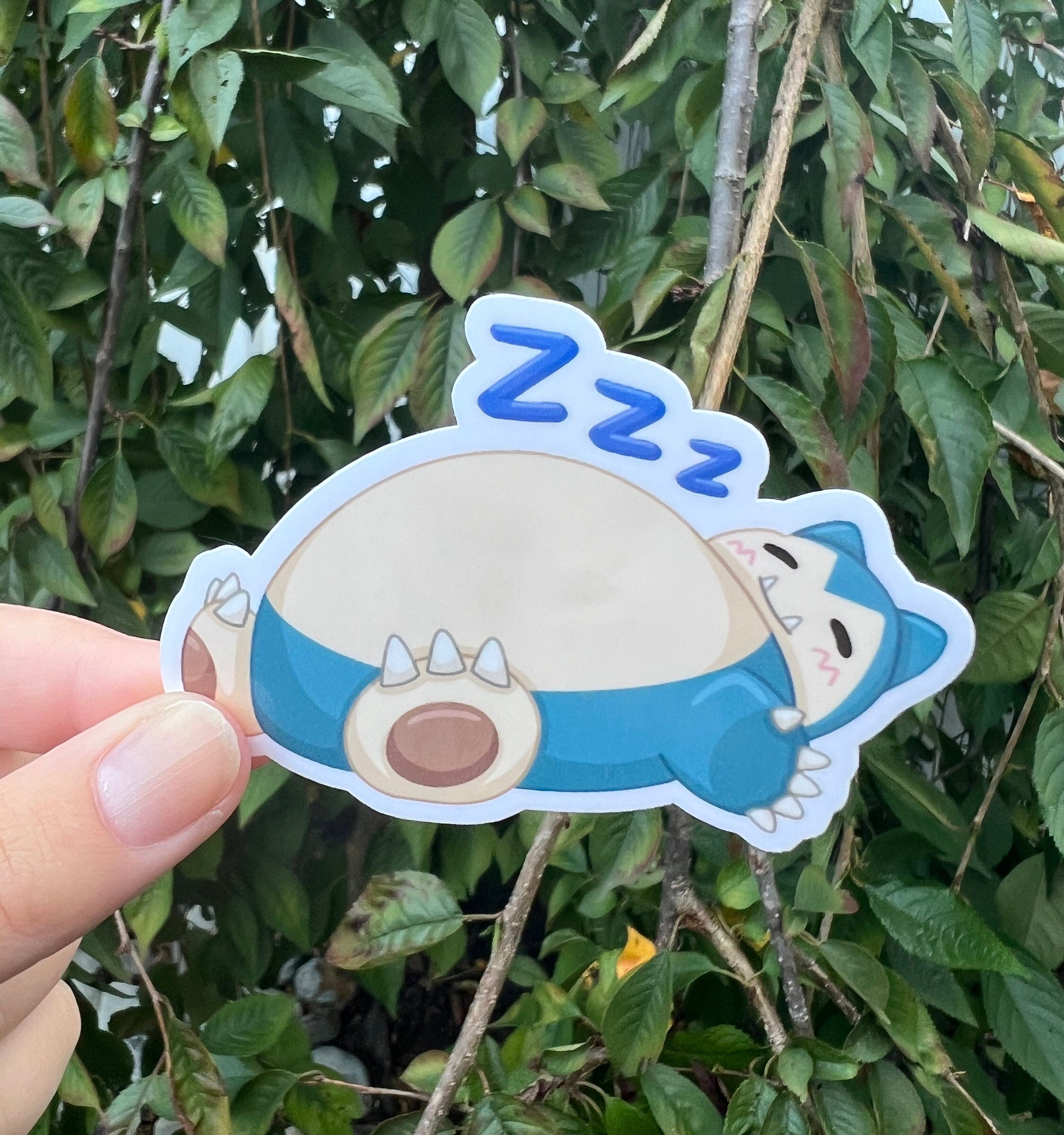 Sleepy Snorlax Sticker - Etsy
