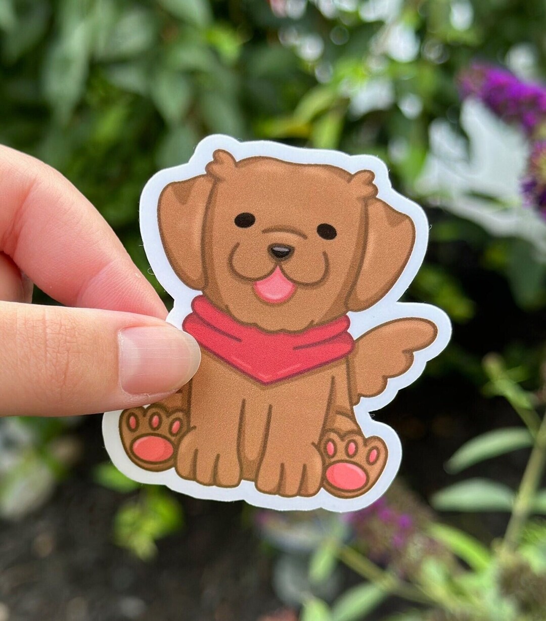 Chocolate Labrador Sticker - Etsy