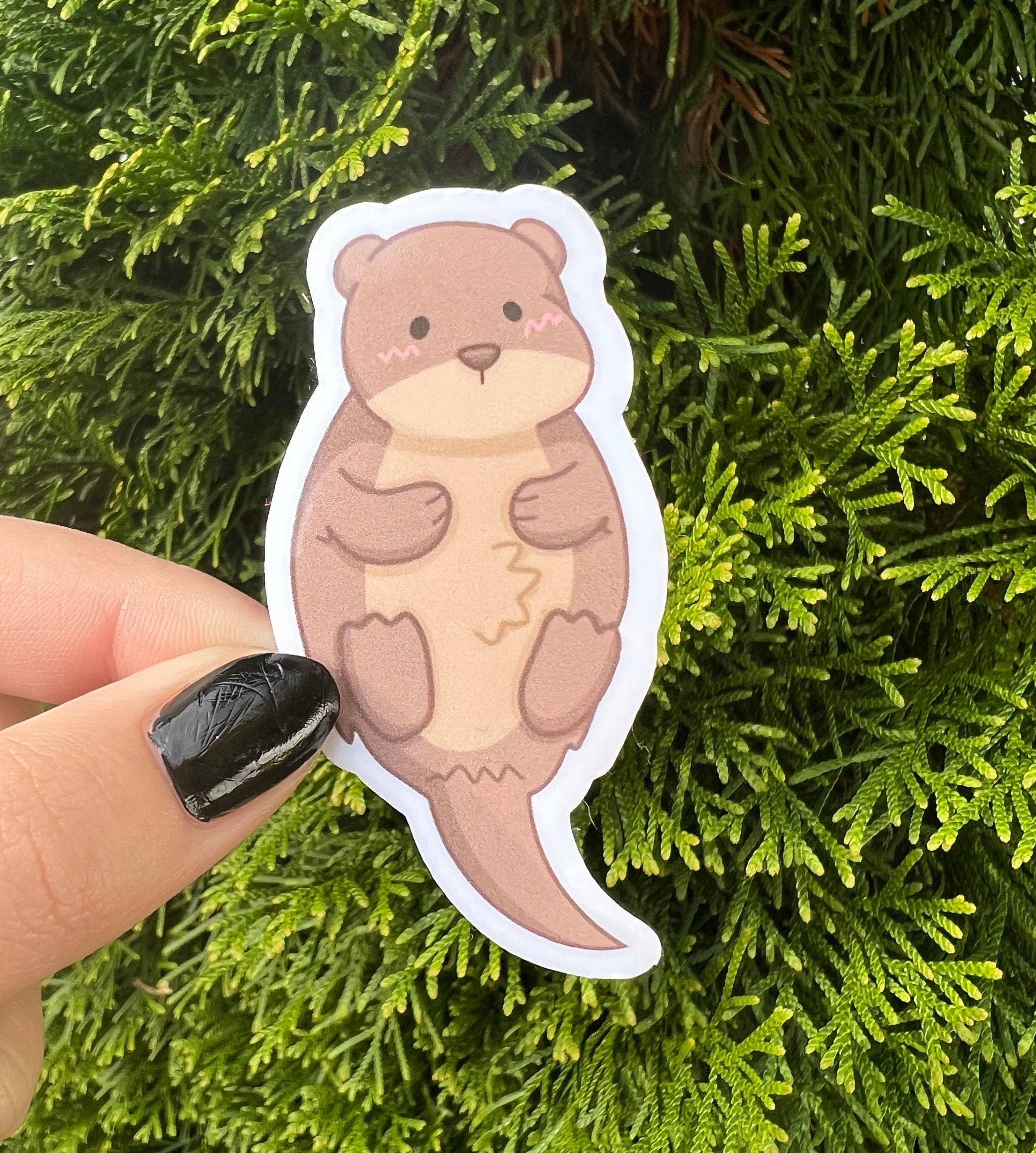 Cute Otter Sticker - Etsy