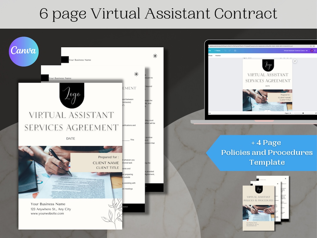 Virtual Assistant Contract, Virtual Assistant Contract Template ...