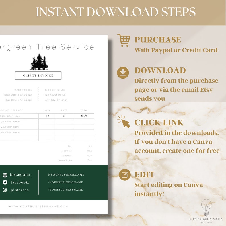 Invoice Template, Invoice Template for Small Business, Invoice Template ...