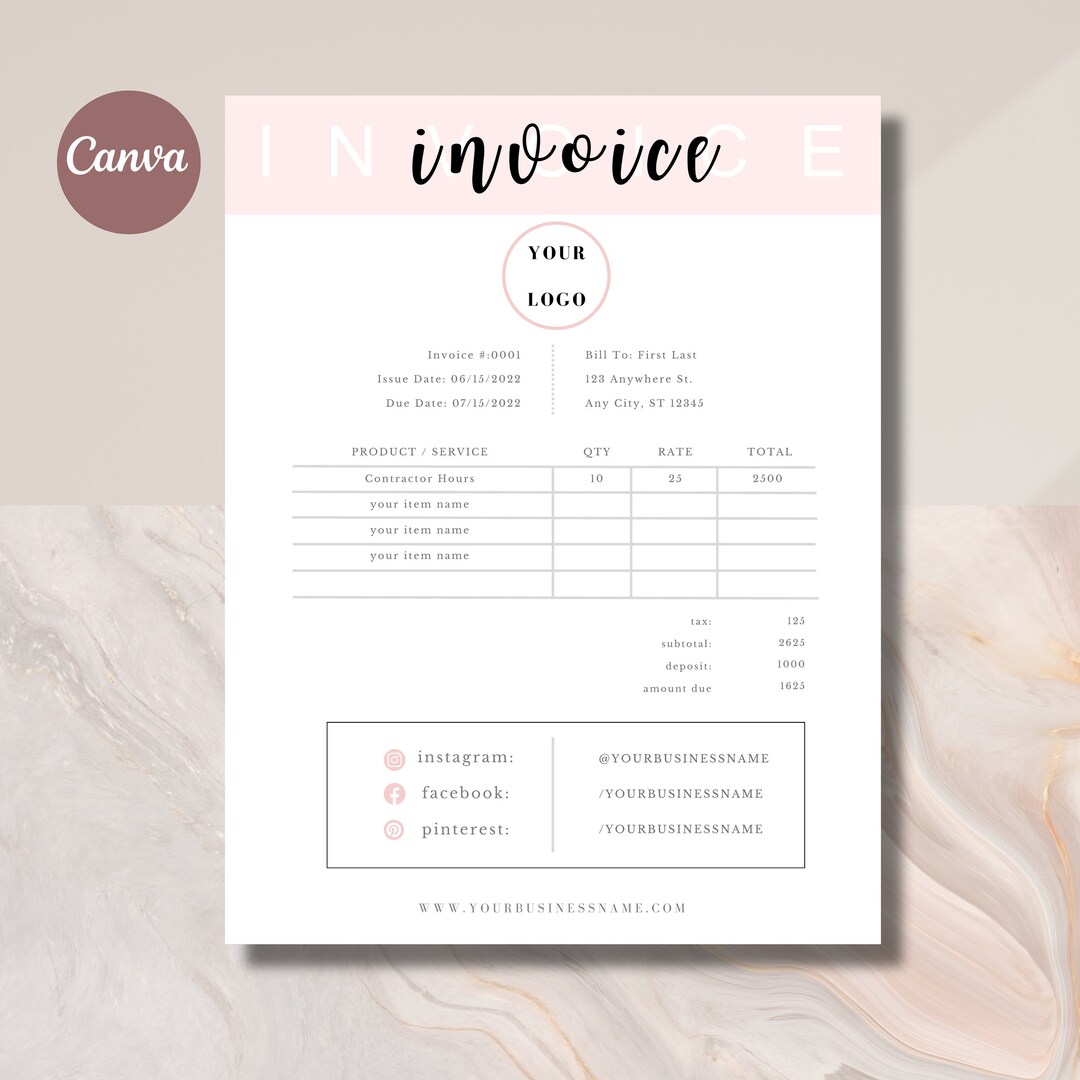 Invoice Template, Invoice Template for Small Business, Invoice Template ...