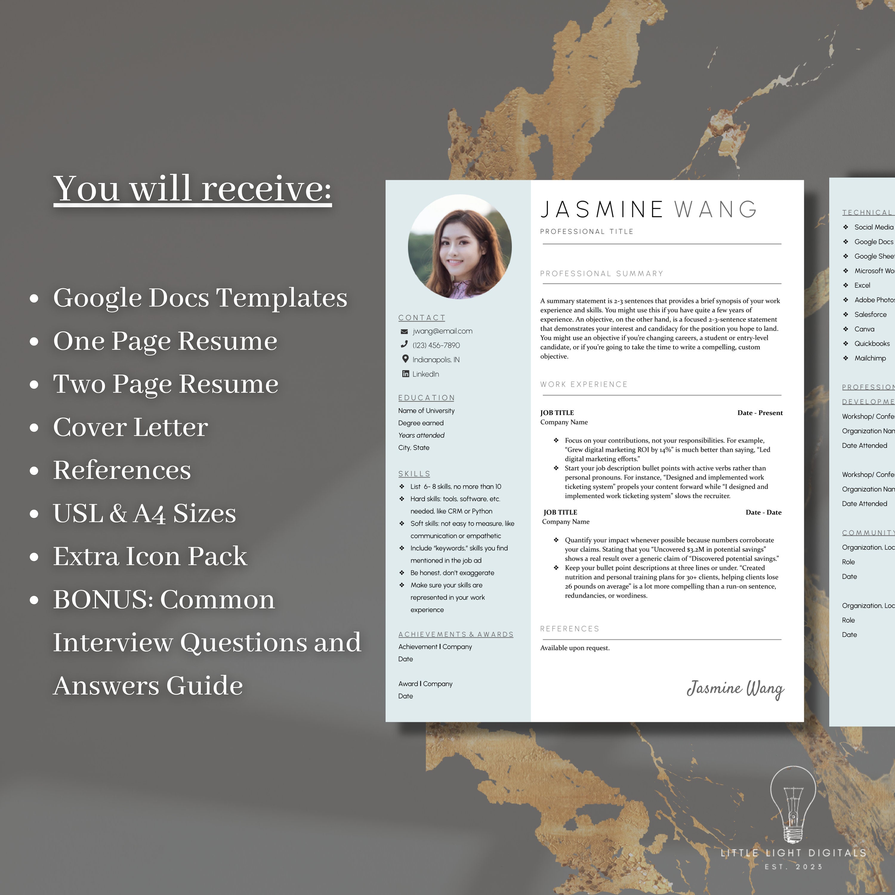 Resume Template Google Docs, Google Docs Resume Template, Resume ...