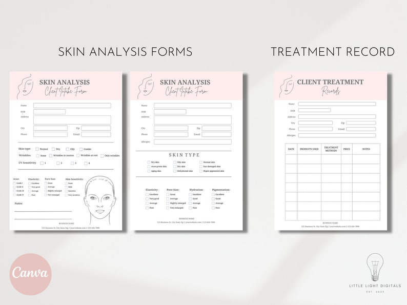Facial Consent Form, Esthetician Consent Forms, Esthetician Forms ...