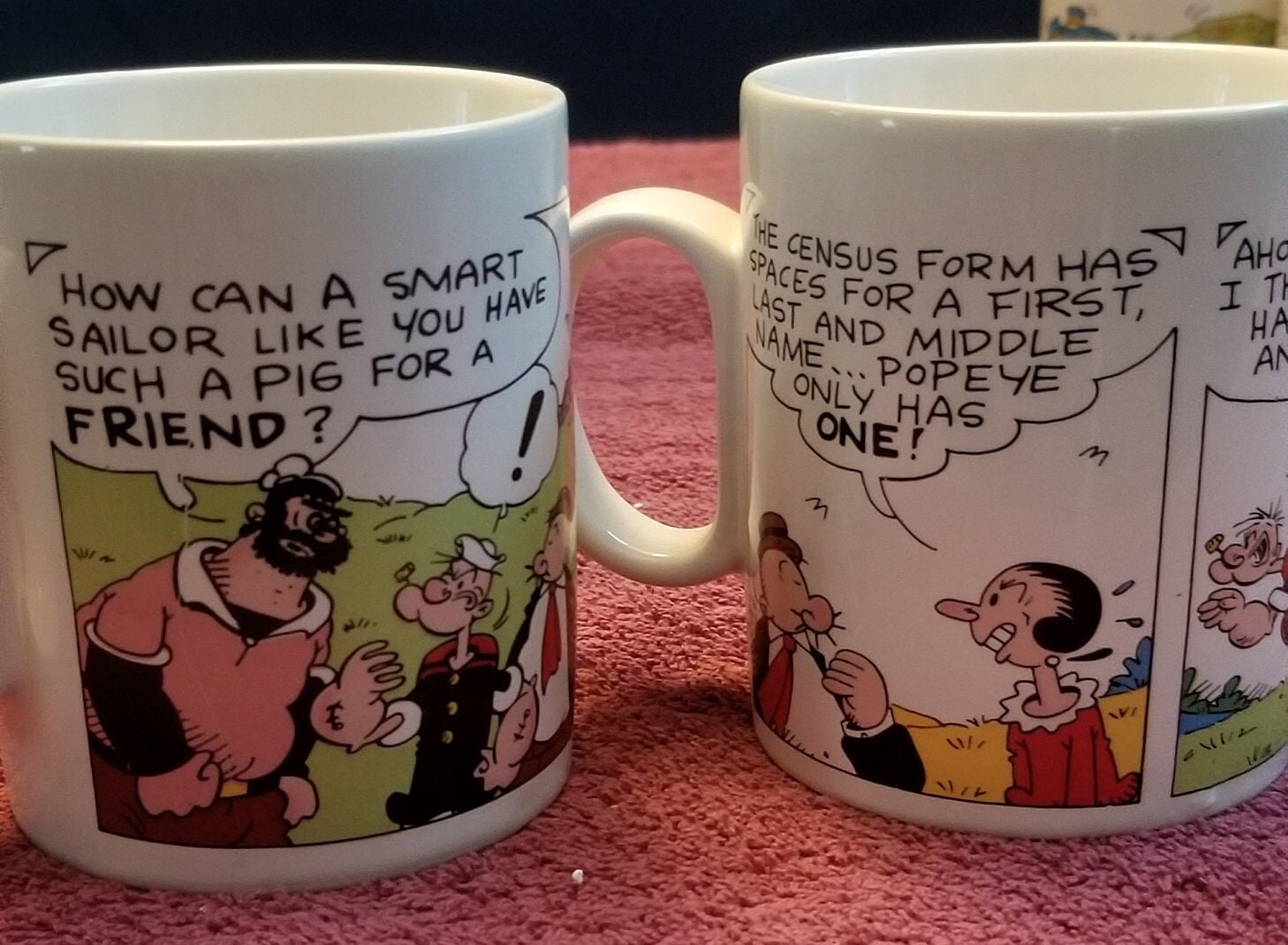 Set of Vintage Popeye and Friends Mugs/bowl - Etsy