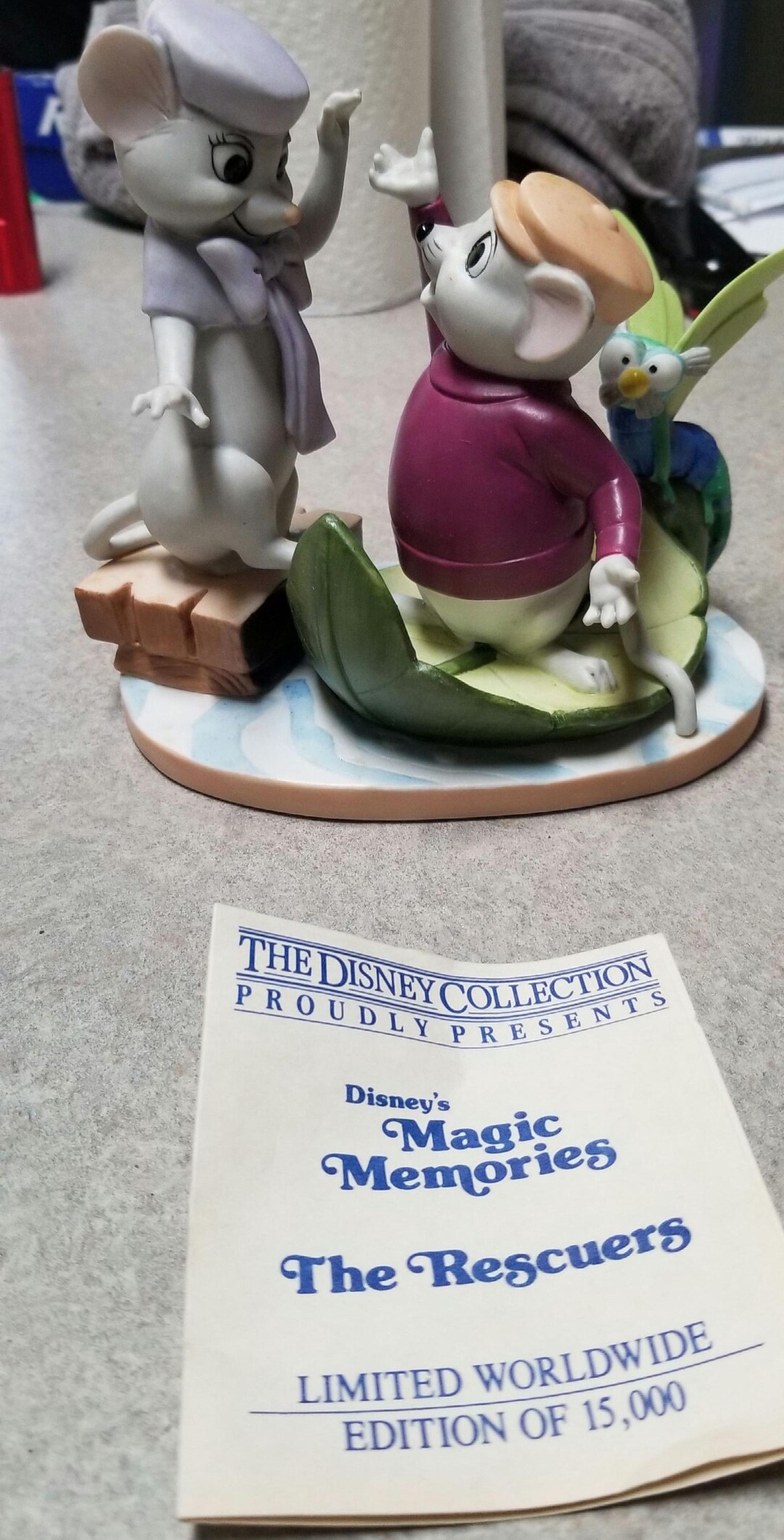 Limited Edition Disney Magic Memories Figurine. Numbered the Rescuers ...