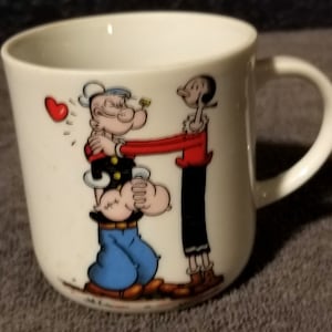 Set of Vintage Popeye and Friends Mugs/bowl - Etsy