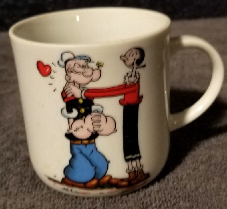 Set of Vintage Popeye and Friends Mugs/bowl - Etsy