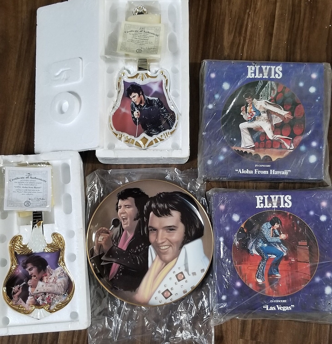 Vintage Elvis Presley Collector, Limited Edition, Numbered Plates - Etsy