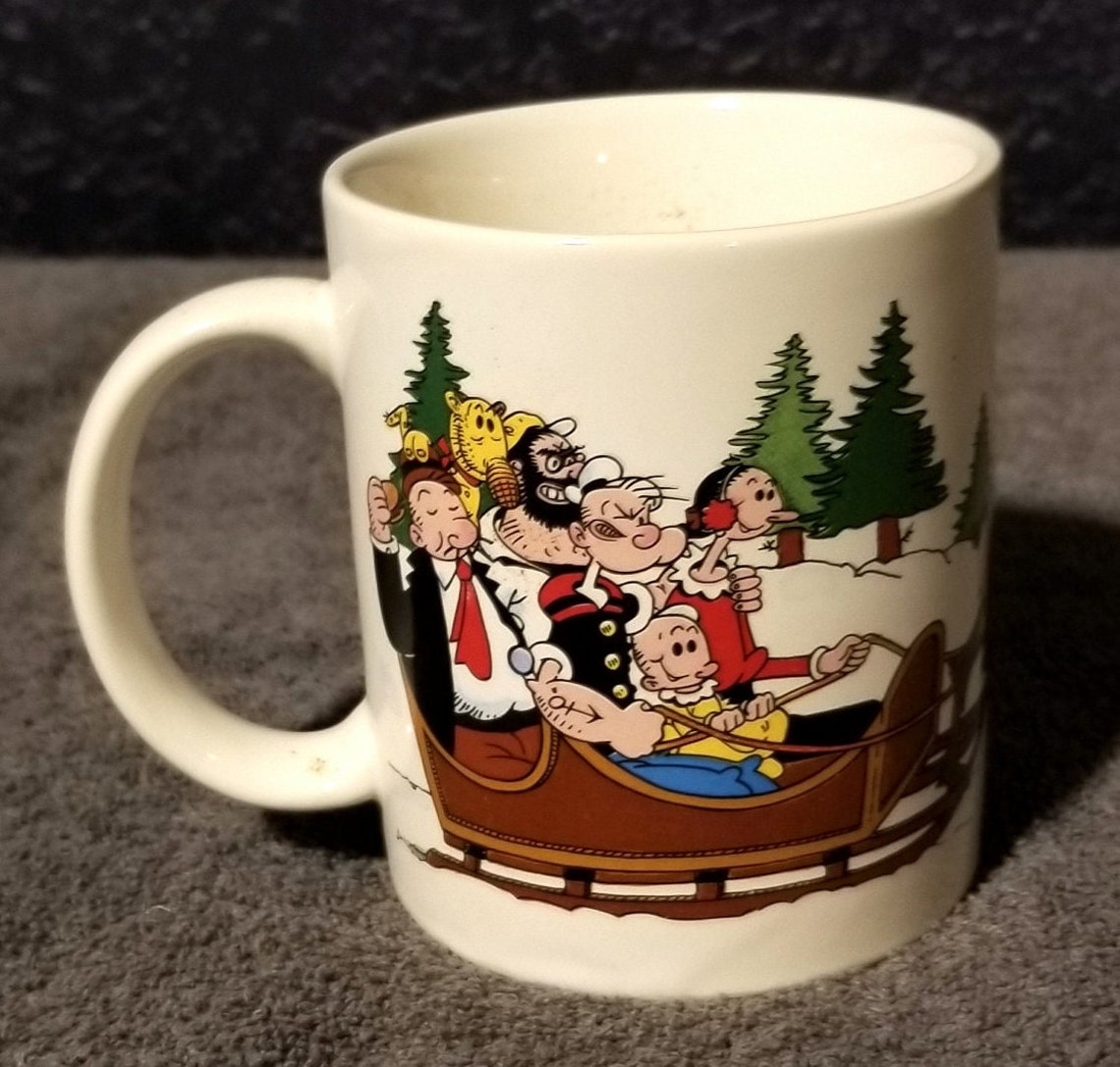 Set of Vintage Popeye and Friends Mugs/bowl - Etsy