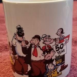 Set of Vintage Popeye and Friends Mugs/bowl - Etsy