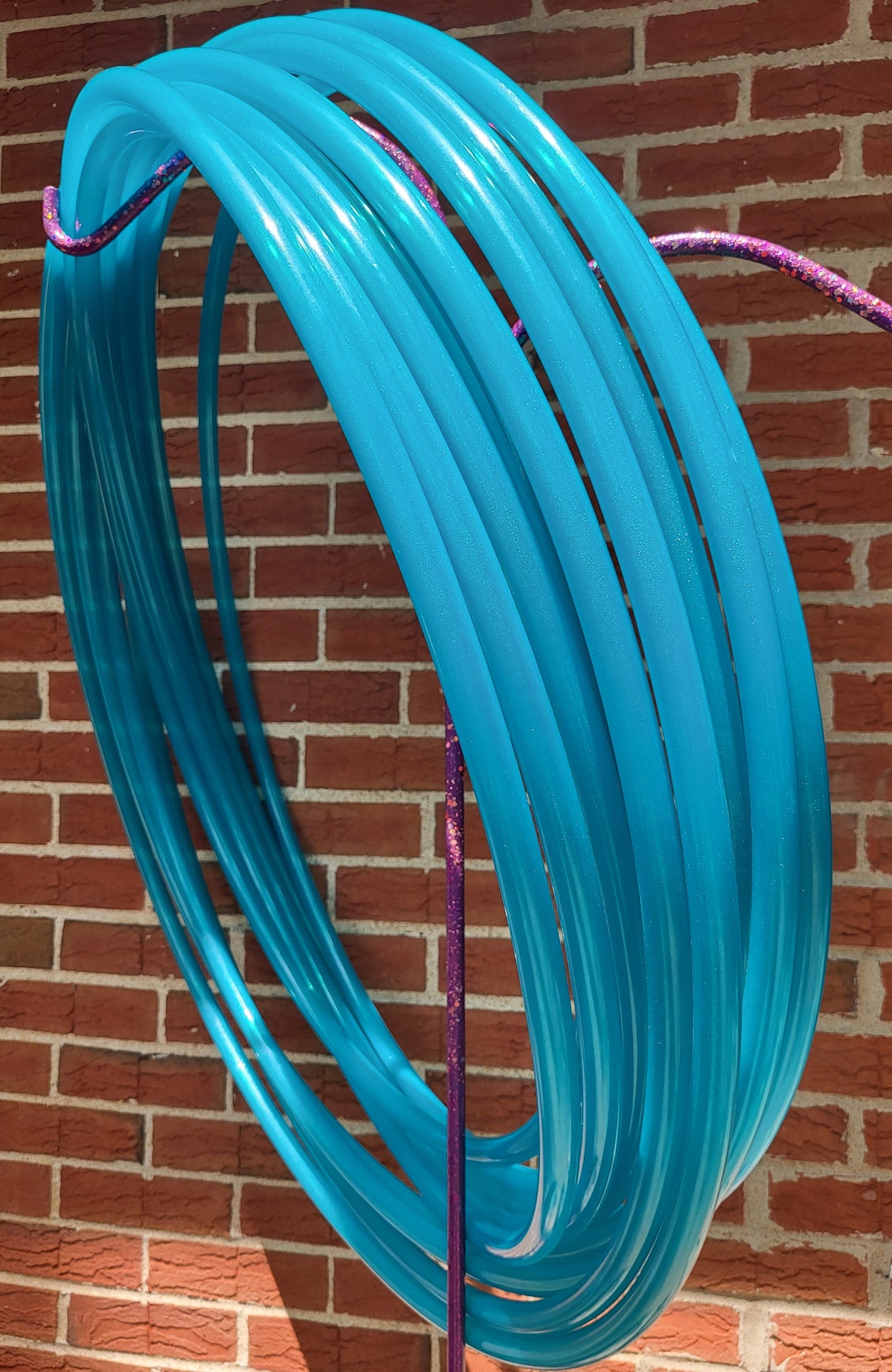 Le Grip Hoop - Turquoise Stardust - Dance and Fitness Hula Hoop - 3/4 ...