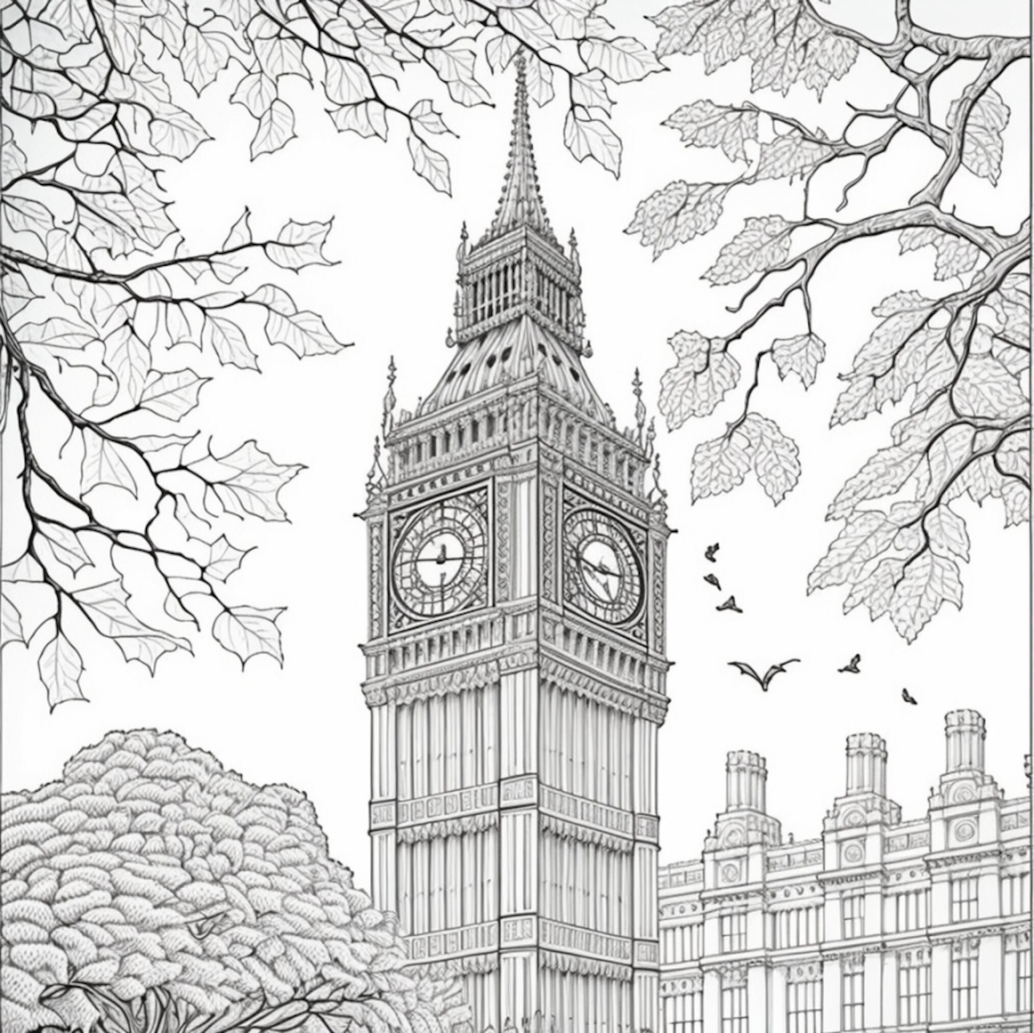 Páginas para colorear imprimibles para adultos de ciudades - Etsy España