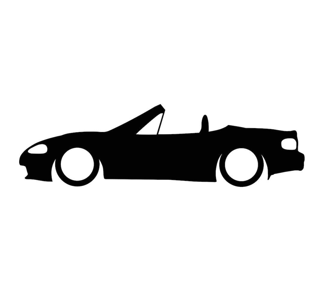 Car Outline Silhouette Vector Mazda MX5 Miata MK2 NA Svg/pdf/ai/eps ...