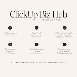 Clickup Business Hub — Hub to Organize Your Business in Clickup ...