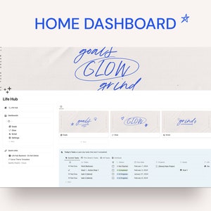 All-in-one Notion Life Hub — Notion Hub to Organize Your Life — Goals ...