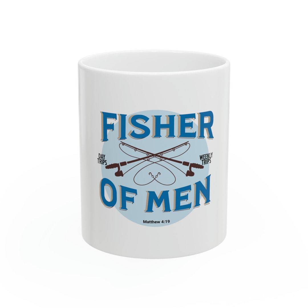 Fisher of Men Christian Coffee Mug, Matthew 4:19, Ceramic 11oz - Etsy