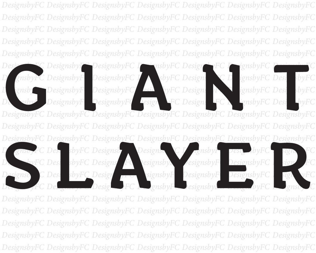 Giant Slayer SVG Christian SVG Jesus Svg Cricut and - Etsy Australia