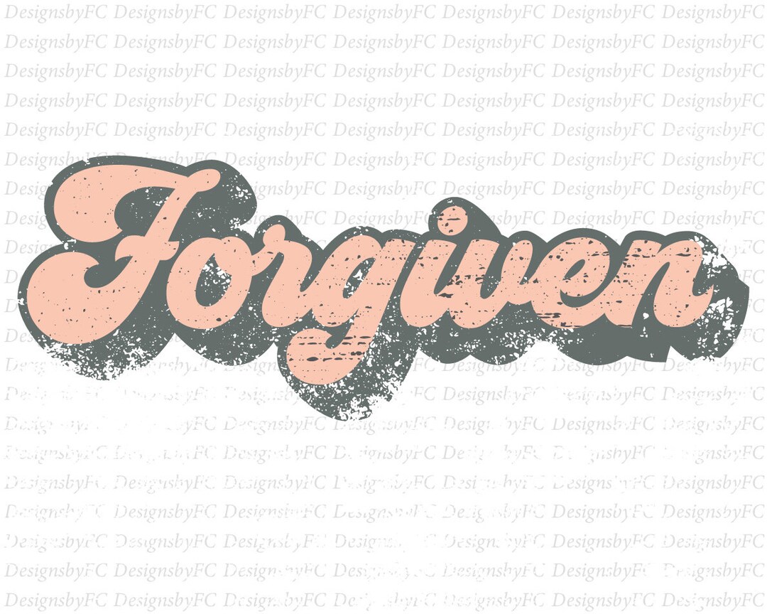 Forgiven SVG Christian SVG Jesus Svg Cricut and Silhouette - Etsy