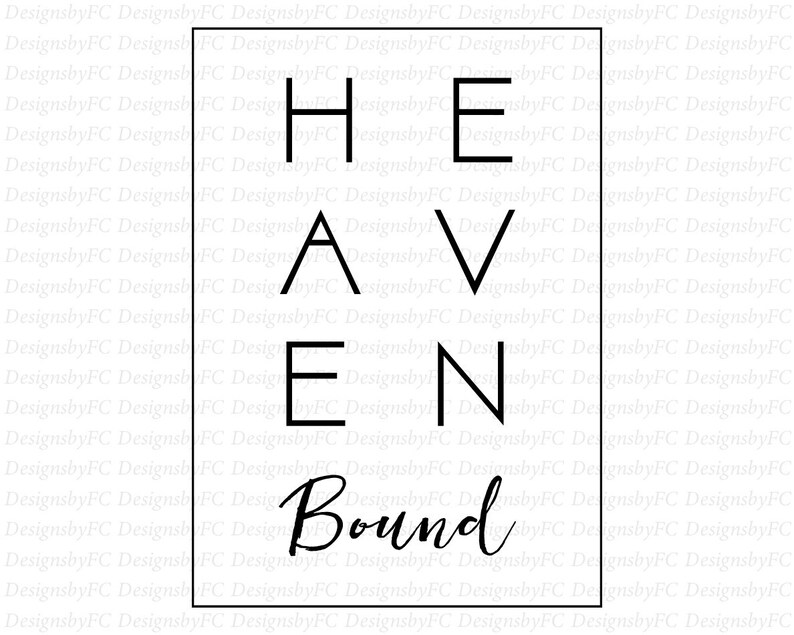 Heaven Bound SVG Christian SVG Jesus Svg Cricut and - Etsy Ireland