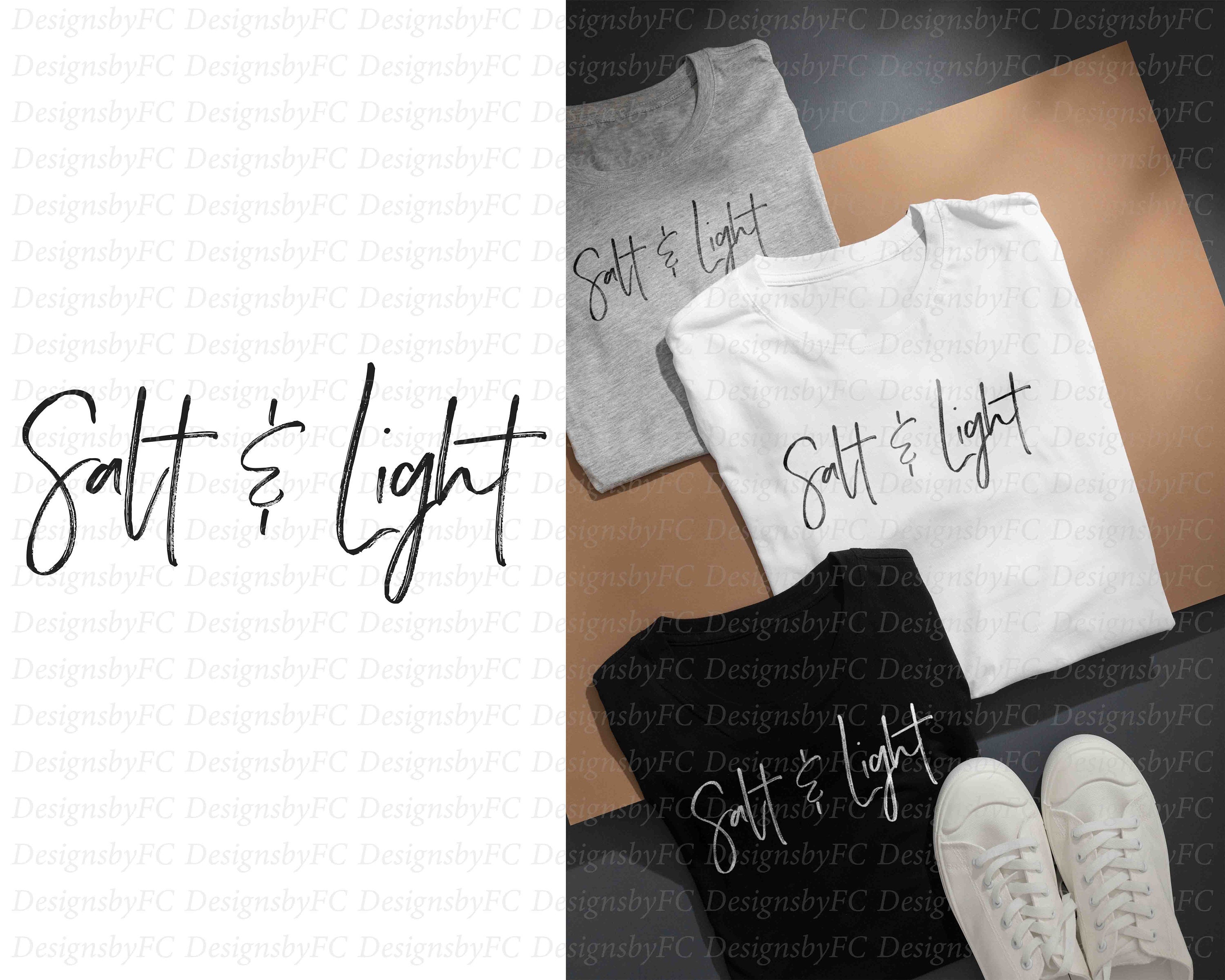 Salt & Light SVG, Christian SVG, Jesus Svg, Cricut, and Silhouette Cut ...