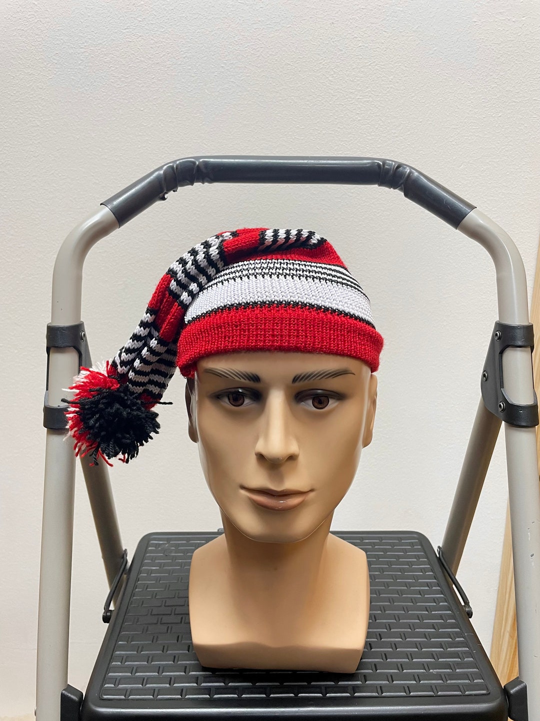 Traditional Isiagu Knitted Igbo Hat Red White Striped Wool Hat - Etsy
